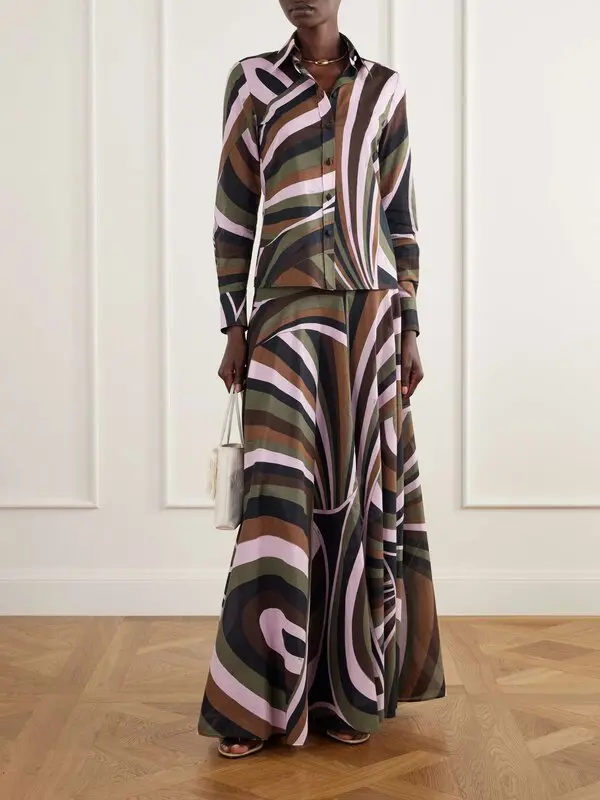 Emilio Pucci Printed Cotton-muslin Shirt