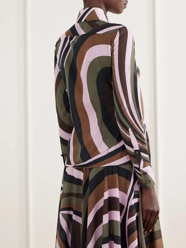Emilio Pucci Printed Cotton-muslin Shirt