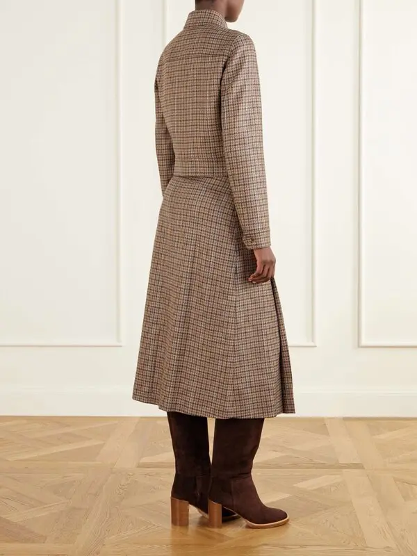 Gabriela Hearst Thereza Houndstooth Wool And Silk-blend Blazer