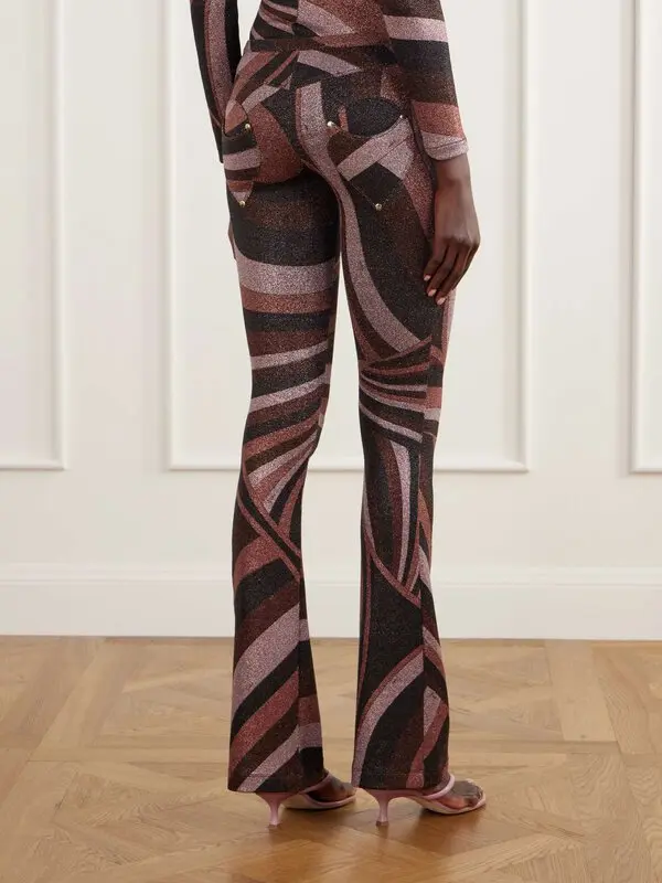 Emilio Pucci Printed Stretch-jersey Flared Pants