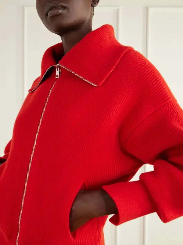 Givenchy Wool And Cashmere-blend Zip-up Cardigan