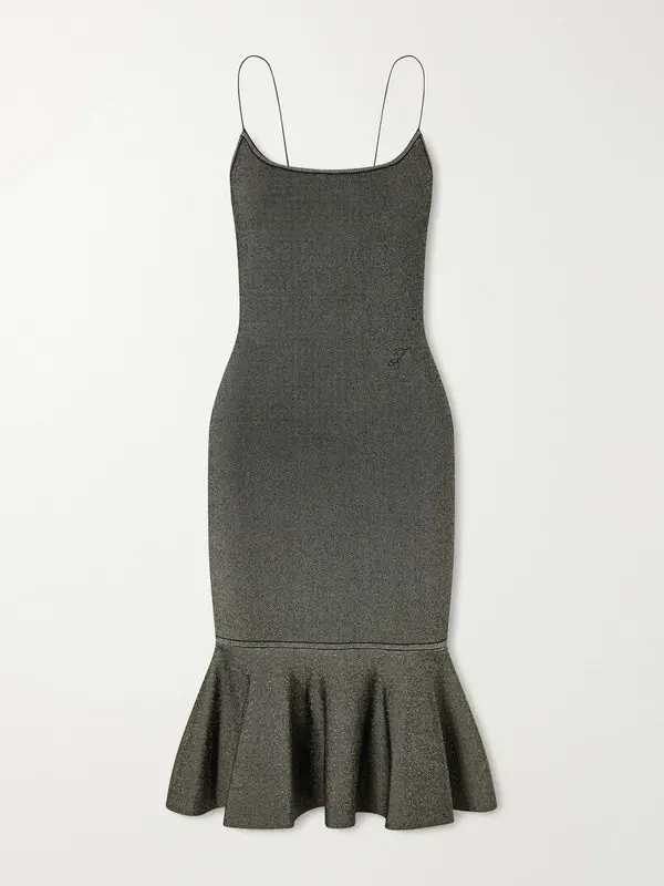 Jacquemus La Robe Maille Pina Knitted Midi Dress