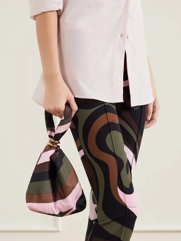 Emilio Pucci Emilio Printed Silk-twill Clutch Bag