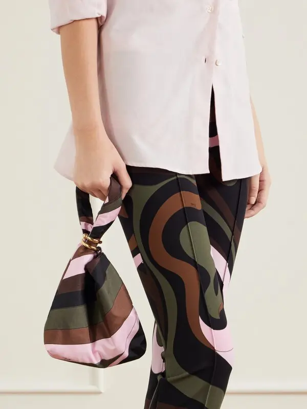 Emilio Pucci Emilio Printed Silk-twill Clutch Bag - Multi