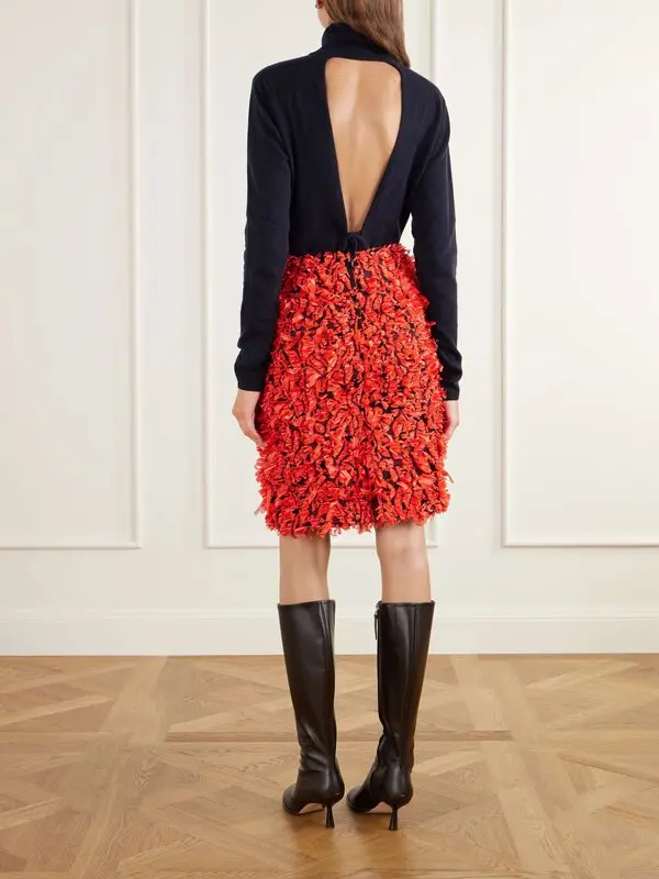 Tove Renaud Fil-coupé Midi Skirt