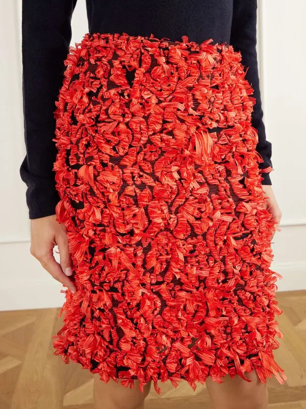 Tove Renaud Fil-coupé Midi Skirt