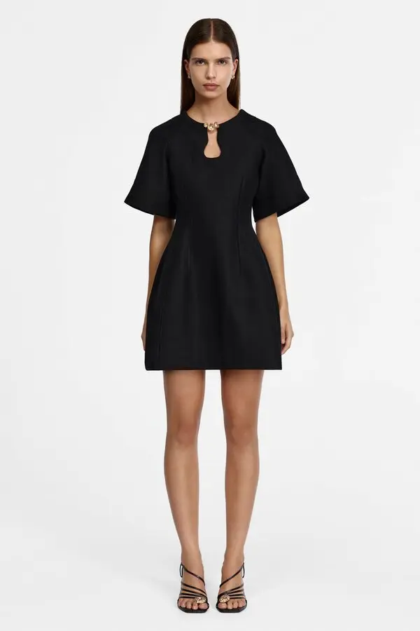 Acler Picts Mini Dress - Black
