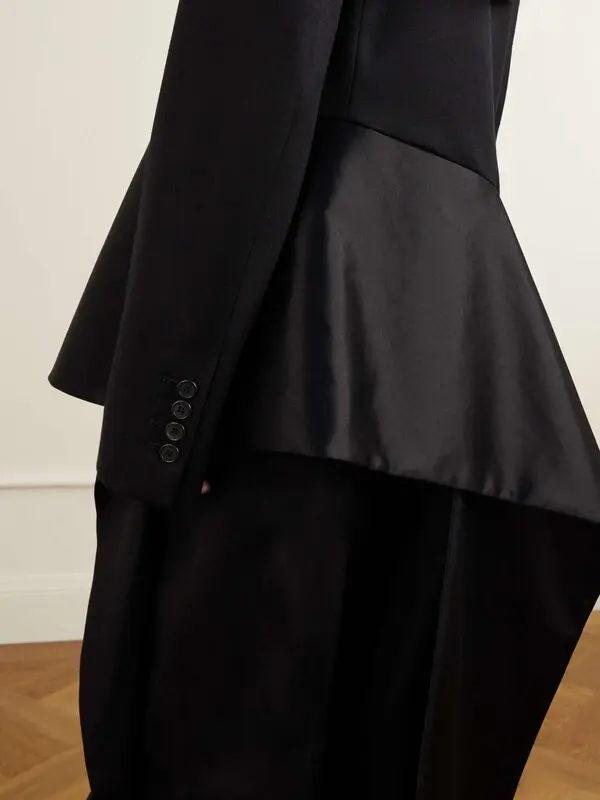 JW Anderson Satin-trimmed Wool-twill Jacket