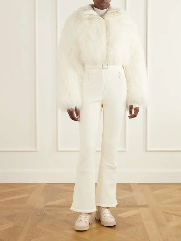 Cordova Nozawa Shearling And Shell Ski Suit - Ecru