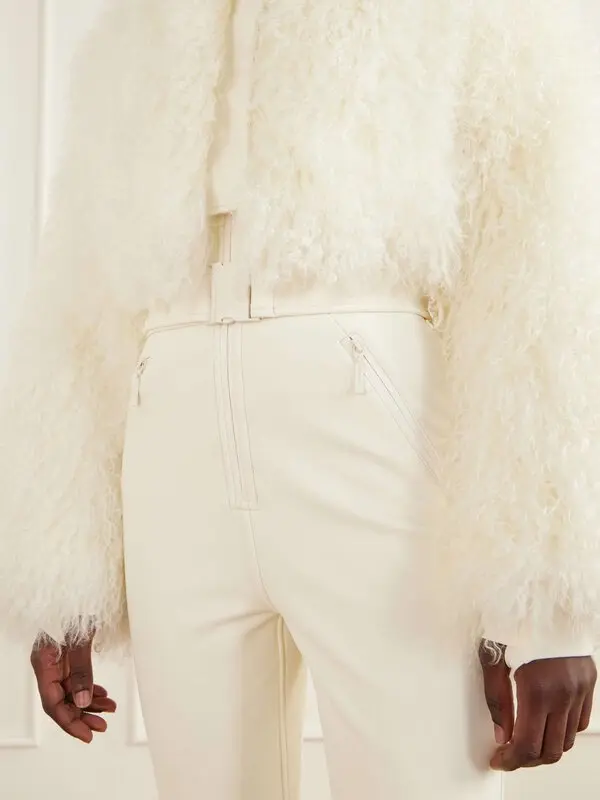 Cordova Nozawa Shearling And Shell Ski Suit - Ecru