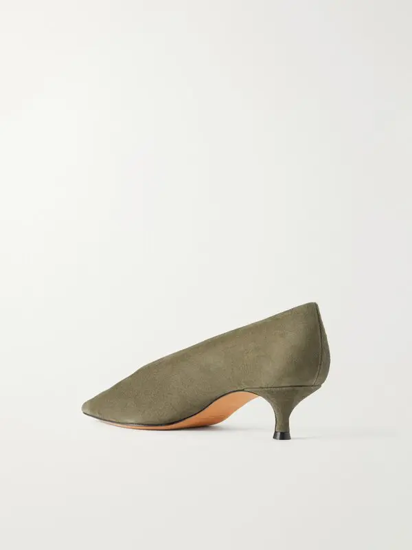 Le Monde Beryl Babouche 40 Suede Pumps - Green