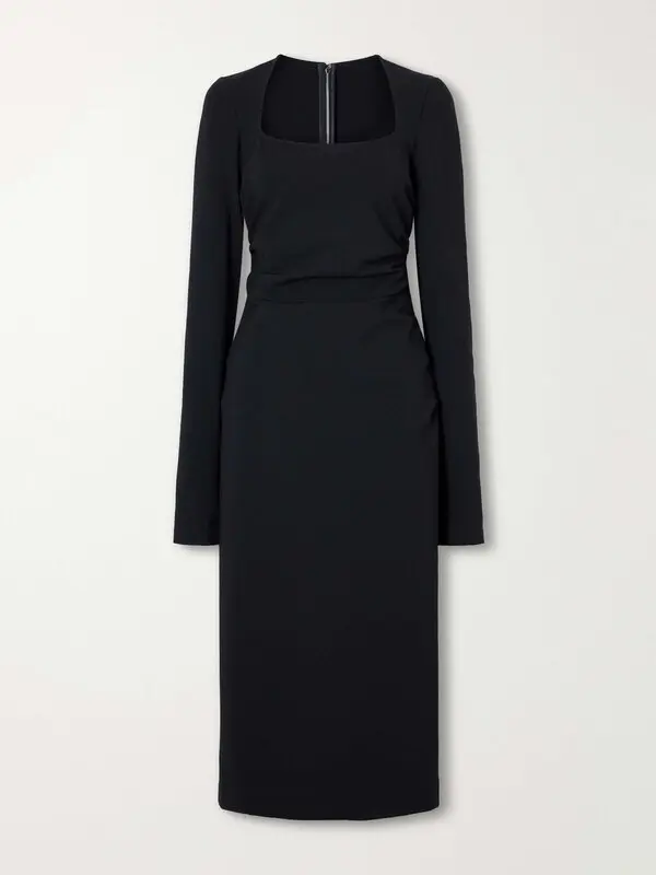 Dolce & Gabbana Ruched Stretch-jersey Midi Dress