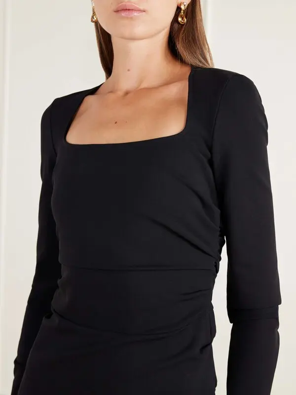 Dolce & Gabbana Ruched Stretch-jersey Midi Dress