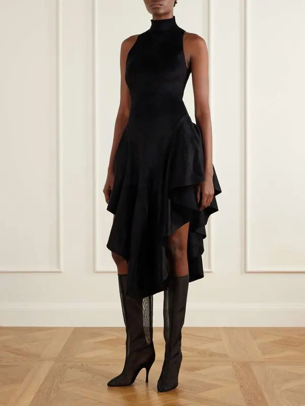Alaïa Tube 100 Tulle Knee Boots