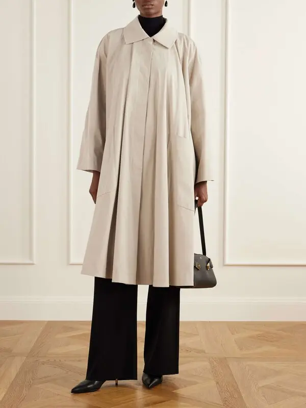 Nour Hammour Jane Graceful Cotton-blend Coat