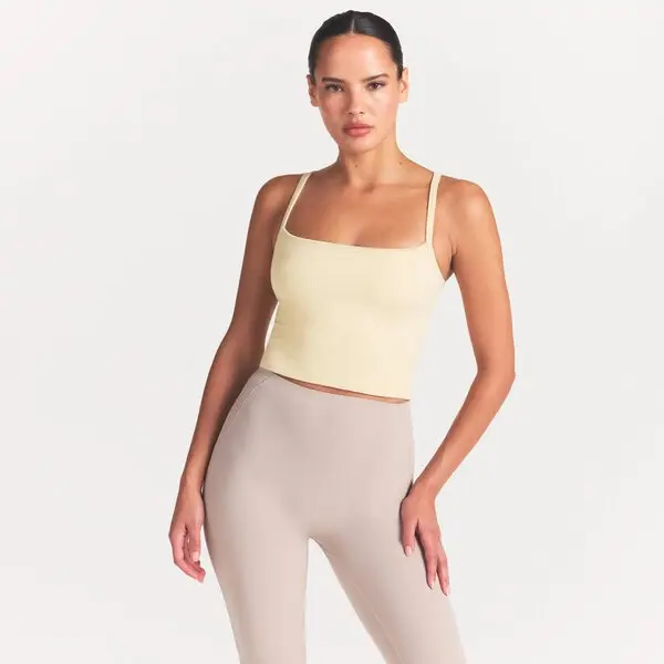 SKIMS Cami Top | Yellow | | Nike Ribbed Seamless