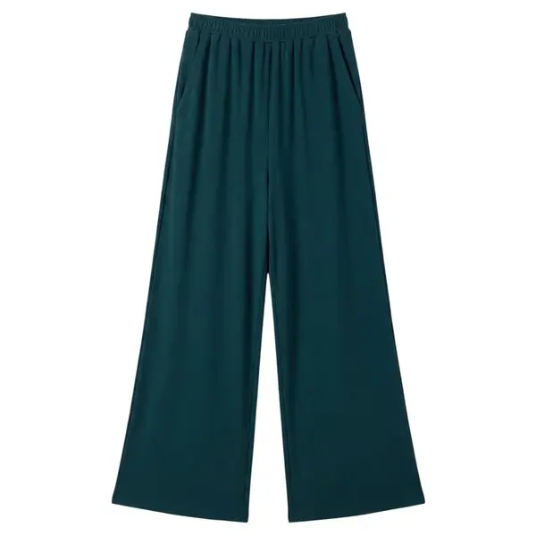 LOUCHE Miller Wide Leg Jersey Trouser Forest - Green