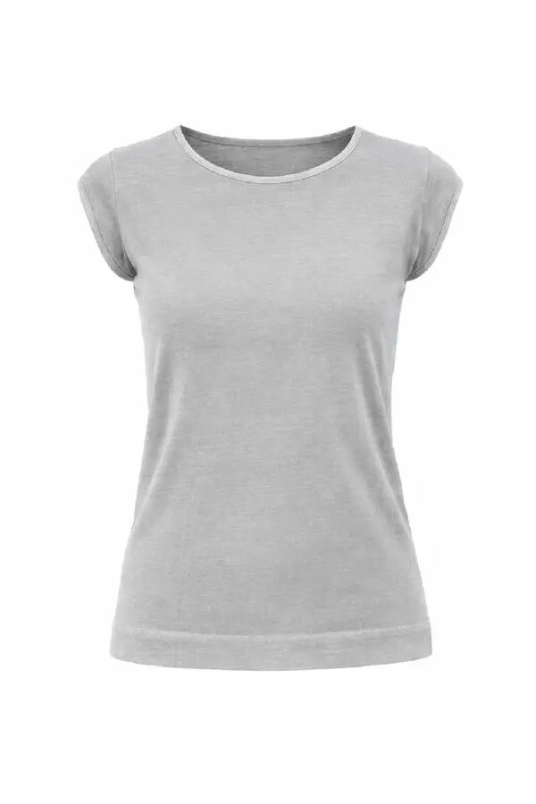 CONQUISTA Classic Cap-sleeve Cotton Top