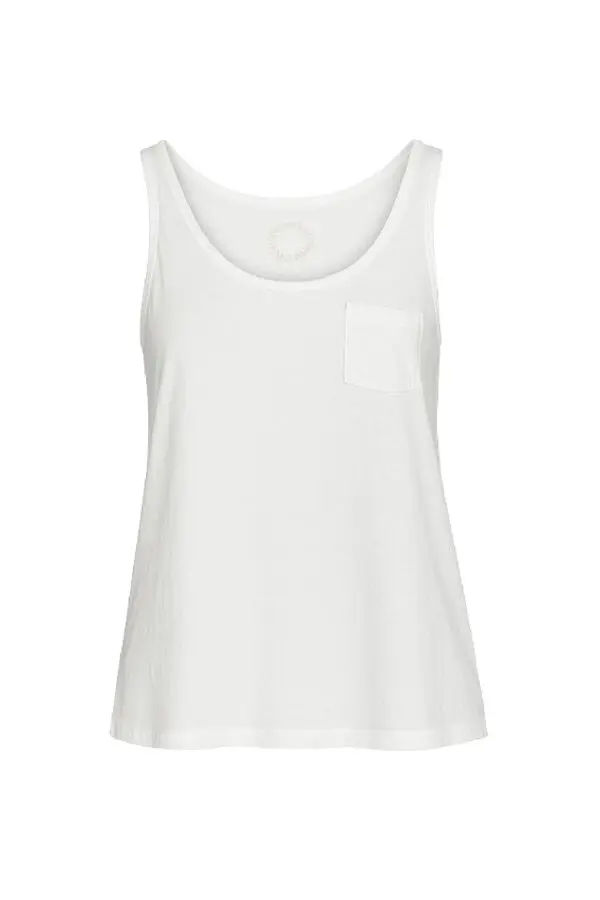 CONQUISTA Classic Sleeveless Cotton Tank Top With Pocket