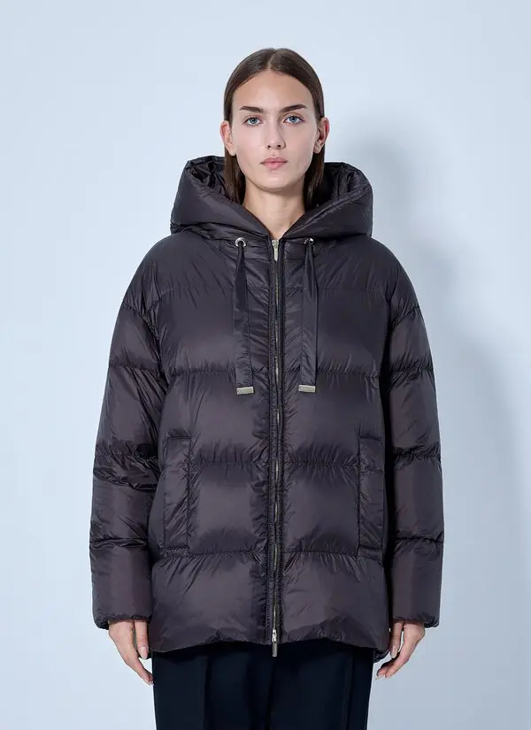 Max Mara Hooded Puffer Jacket - Multicolor