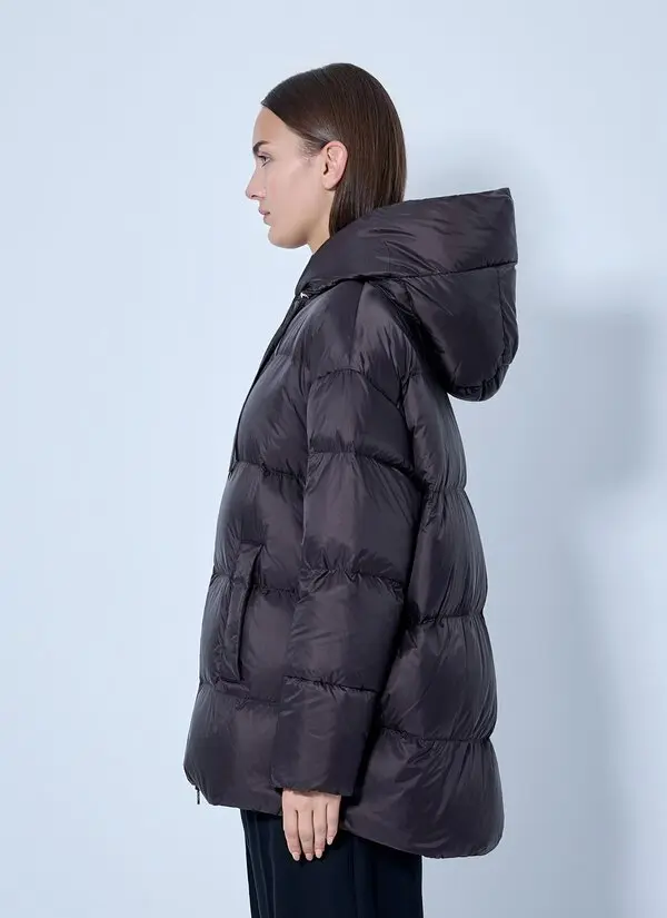 Max Mara Hooded Puffer Jacket - Multicolor