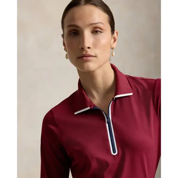 Ralph Lauren Quarter-zip Long-sleeve Polo Shirt