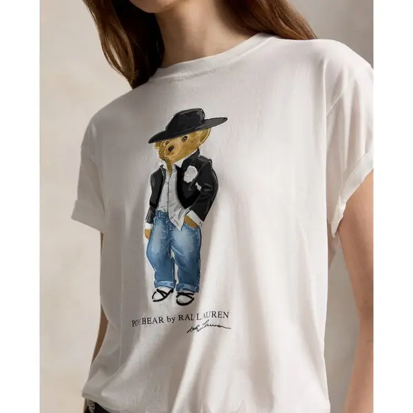 Ralph Lauren Holiday Polo Bear Cotton Jersey Tee
