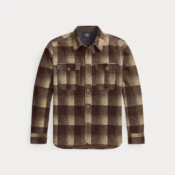 Ralph Lauren Plaid-print Corduroy Workshirt
