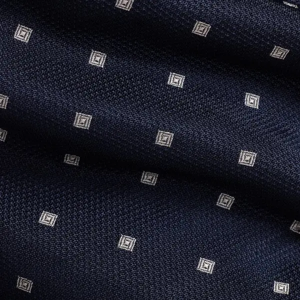 Ralph Lauren Square-print Silk Tie - Navy