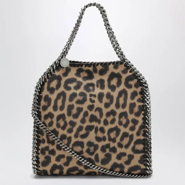 Stella McCartney Mini Falabella Bag With Leopard Print - Multicolor