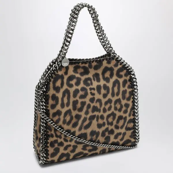 Stella McCartney Mini Falabella Bag With Leopard Print - Multicolor