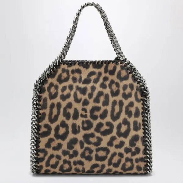 Stella McCartney Mini Falabella Bag With Leopard Print - Multicolor