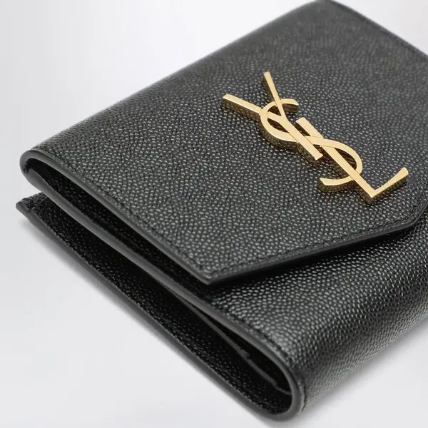 Saint Laurent Uptown Embossed Leather Wallet