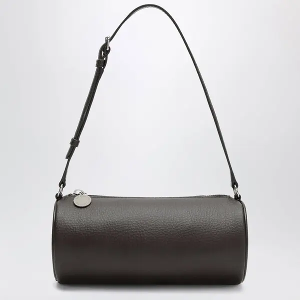 Stella McCartney Chocolate Logo Bowling Bag In Faux Leather - Brown