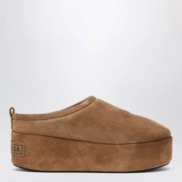 Balenciaga Alaska Soft Platform Clogs - Brown