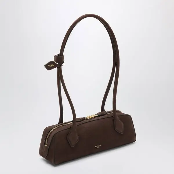 Alaïa Le Teckel Small Nubuck Bag - Brown