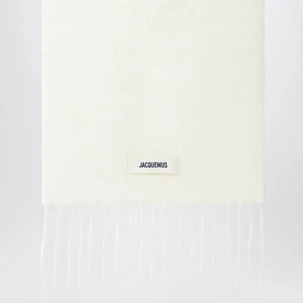 Jacquemus Ivory Mohair And Alpaca Carro Scarf