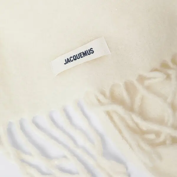 Jacquemus Ivory Mohair And Alpaca Carro Scarf