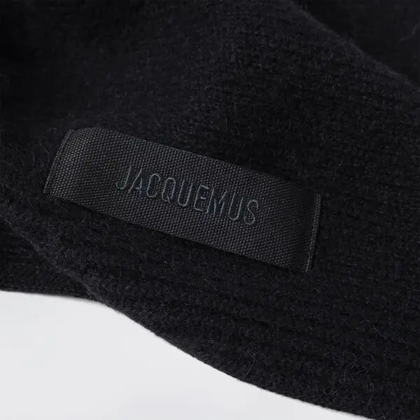 Jacquemus Gros Grain Scarf In Alpaca Blend