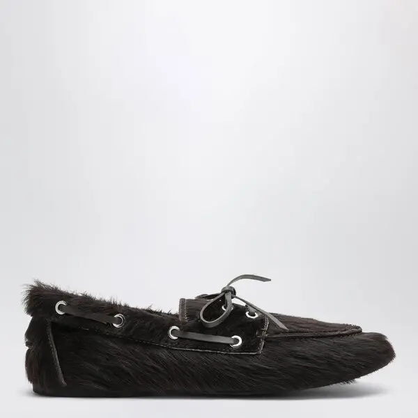 Senso Bateau Boat Loafers In Calf Hair