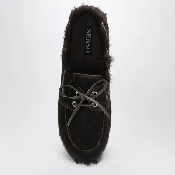 Senso Bateau Boat Loafers In Calf Hair