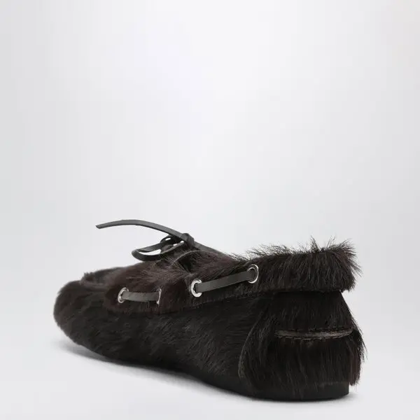 Senso Bateau Boat Loafers In Calf Hair