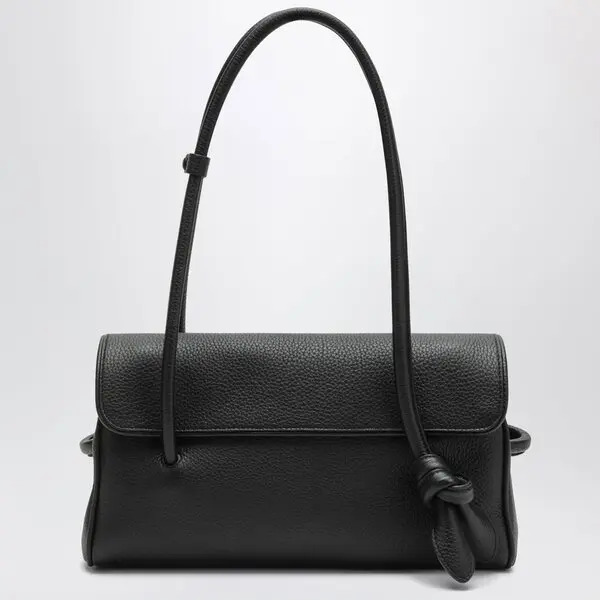 Jacquemus Turismo Leather Shoulder Bag - Black