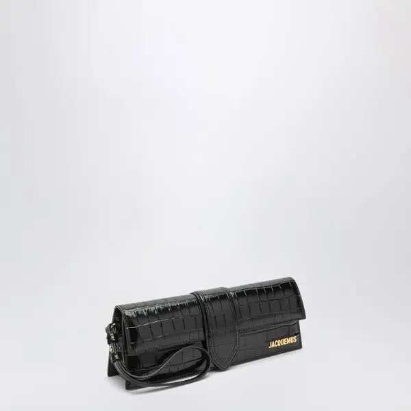 Jacquemus Le Bambino Pouch In Crocodile-effect Leather