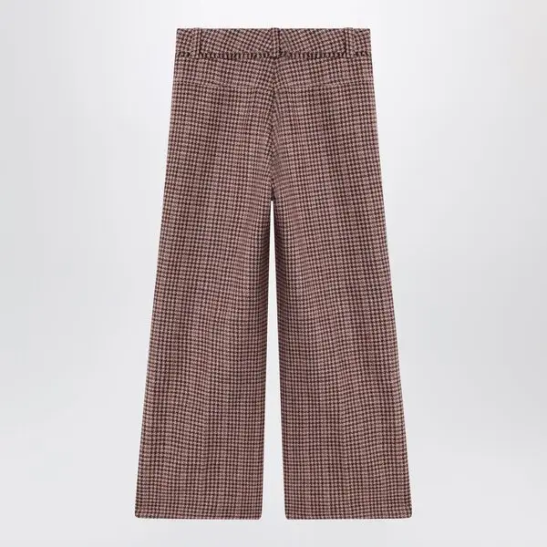 Chloé Checked Wool Trousers