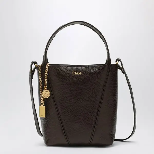Chloé Small Dark Spin Tote Bag - Brown