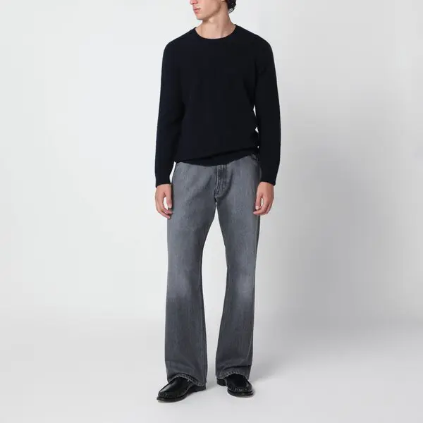 DRUMOHR Navy Lambswool Sweater