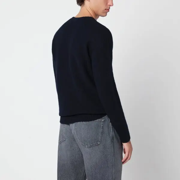 DRUMOHR Navy Lambswool Sweater