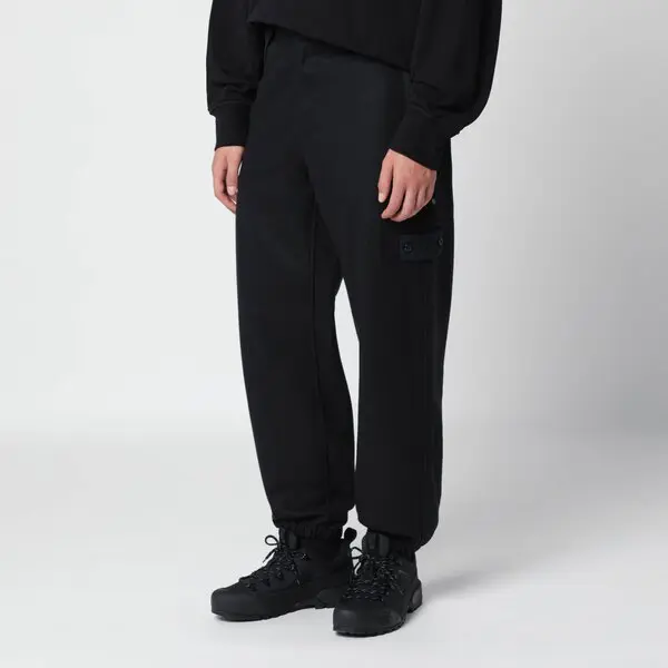 Stone Island Navy Jogging Trousers In A Wool Blend