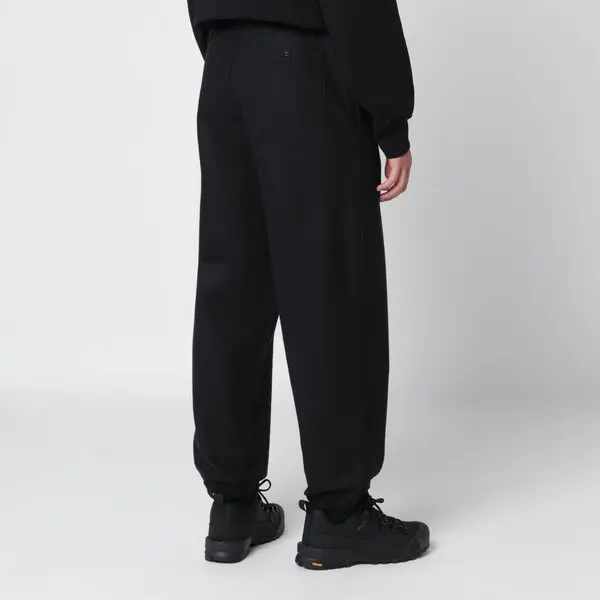 Stone Island Navy Jogging Trousers In A Wool Blend